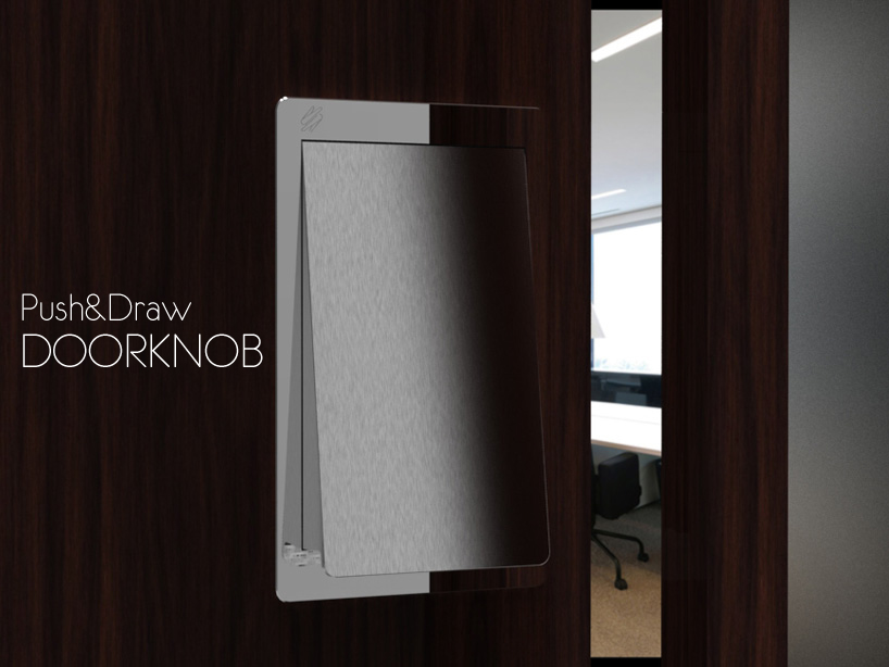 push&draw doorknob | designboom.com