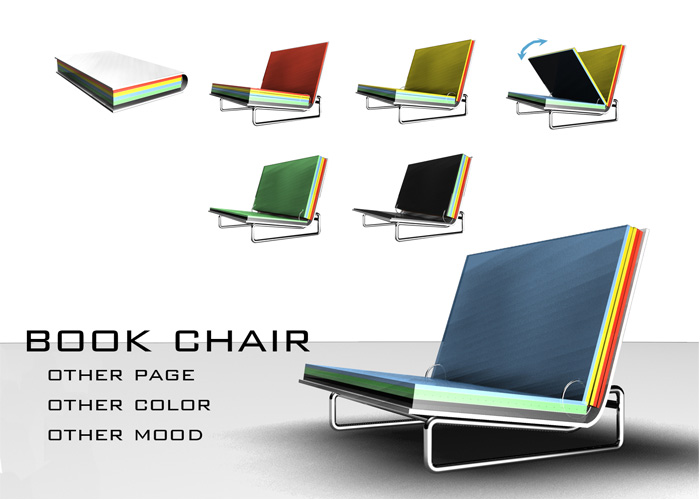 book chair | designboom.com
