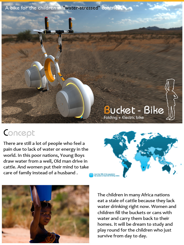 bucket bike | designboom.com