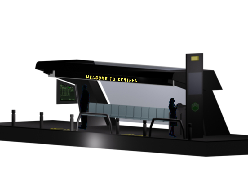 a modular bus stop | designboom.com