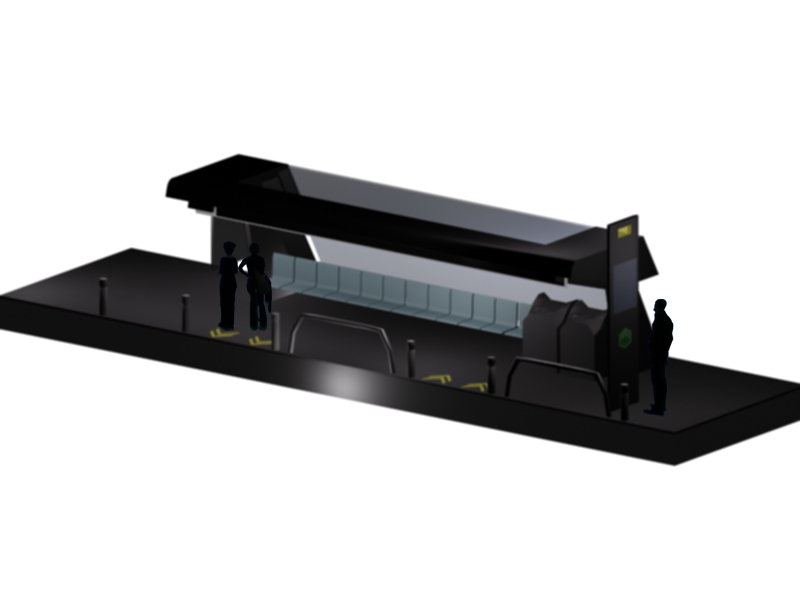 a modular bus stop | designboom.com