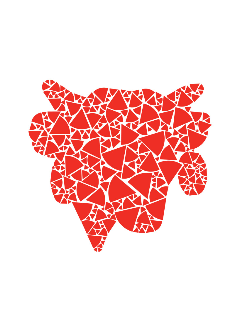 cheese mosaic | designboom.com