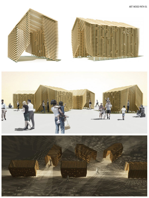 art wood path | designboom.com