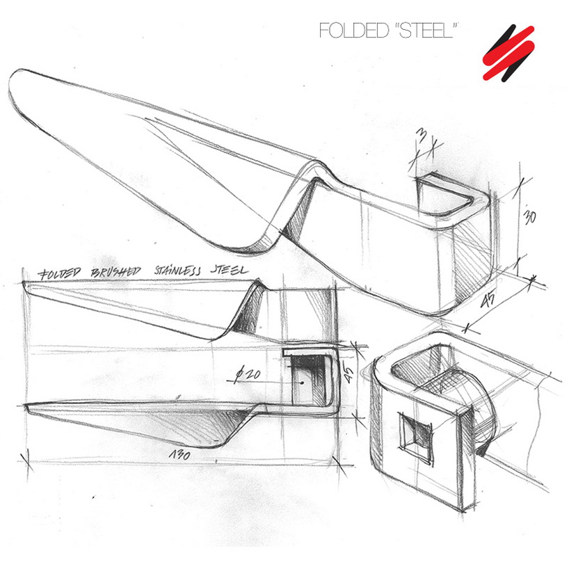 folded steel | designboom.com
