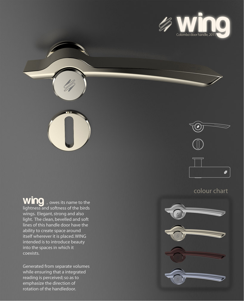 WING Handle door | designboom.com