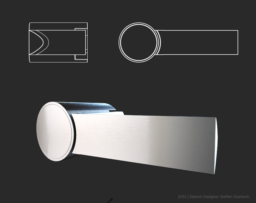 more functional door handle | designboom.com