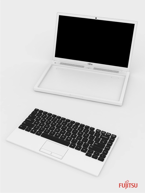 wireless keyboard in laptop | designboom.com