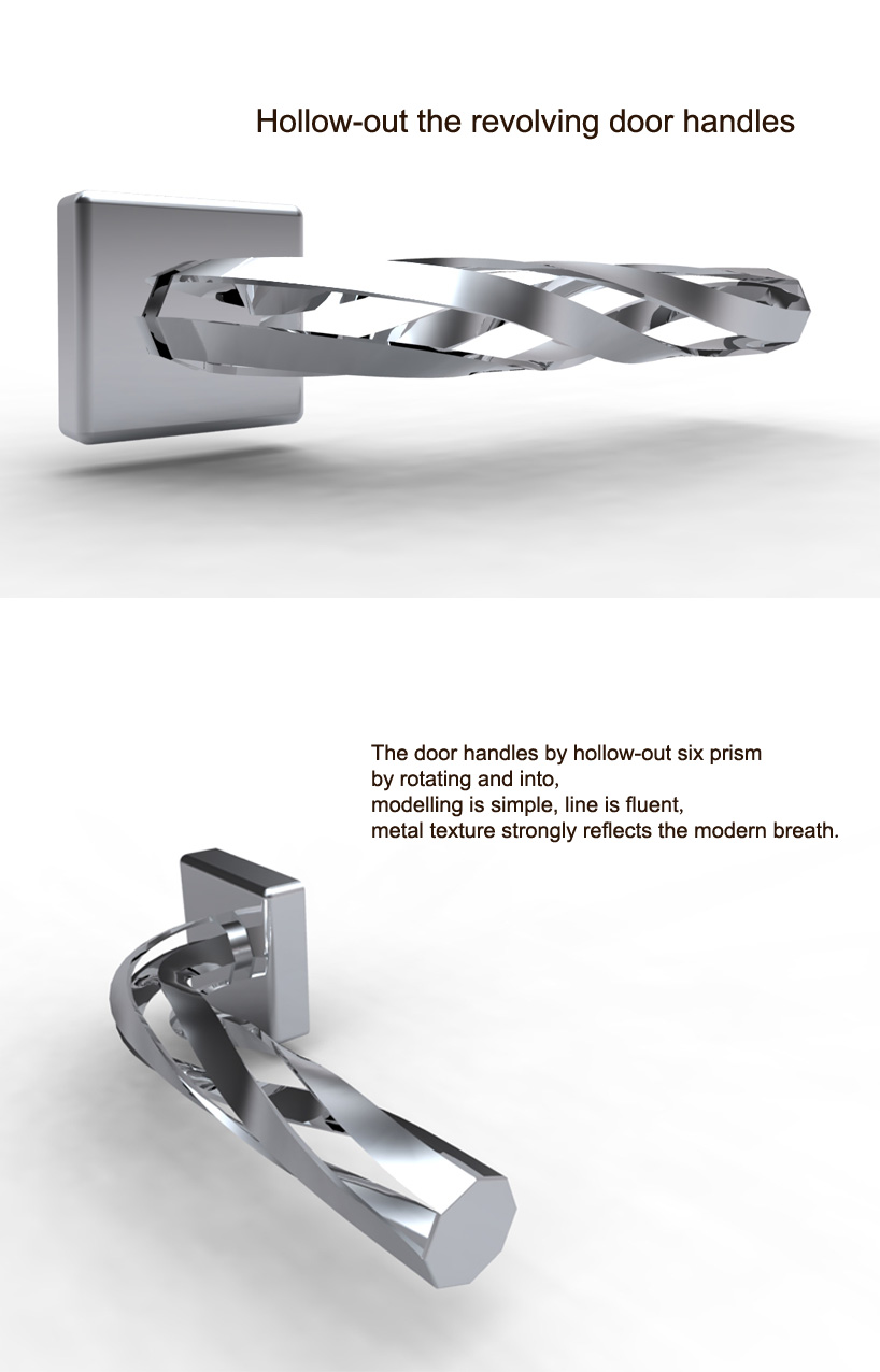 Hollow out the revolving door handles | designboom.com