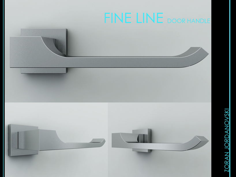 fine line door handle | designboom.com