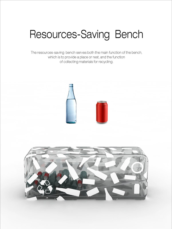 Resources Saving Bench | designboom.com