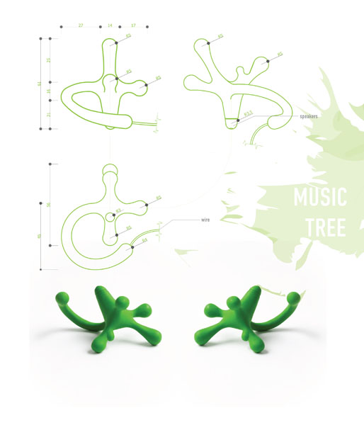 urban music tree | designboom.com