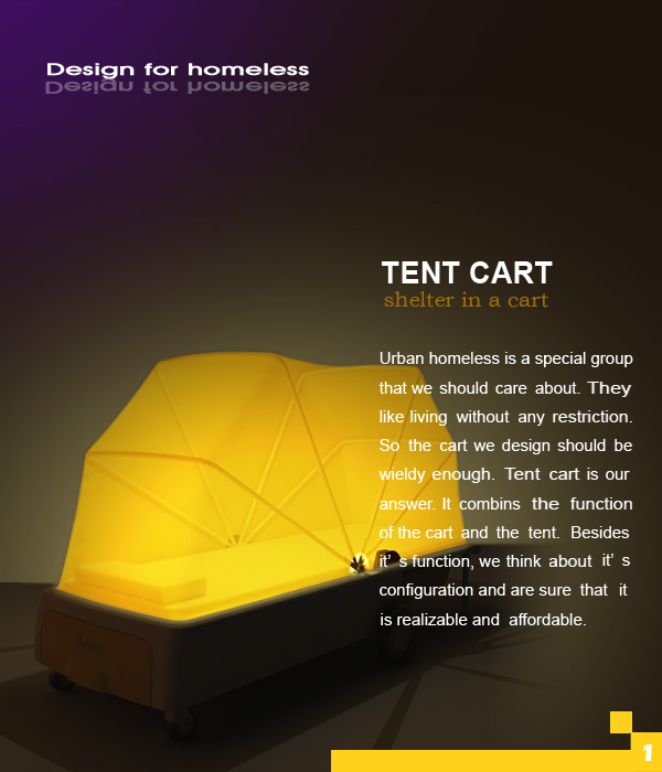 tent cart | designboom.com