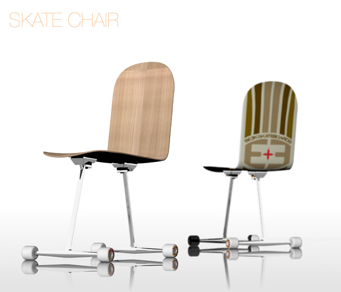 skate chair | designboom.com