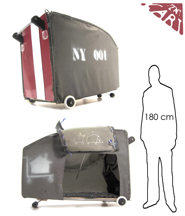 tent cart | designboom.com