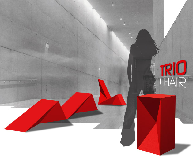 trio chair | designboom.com