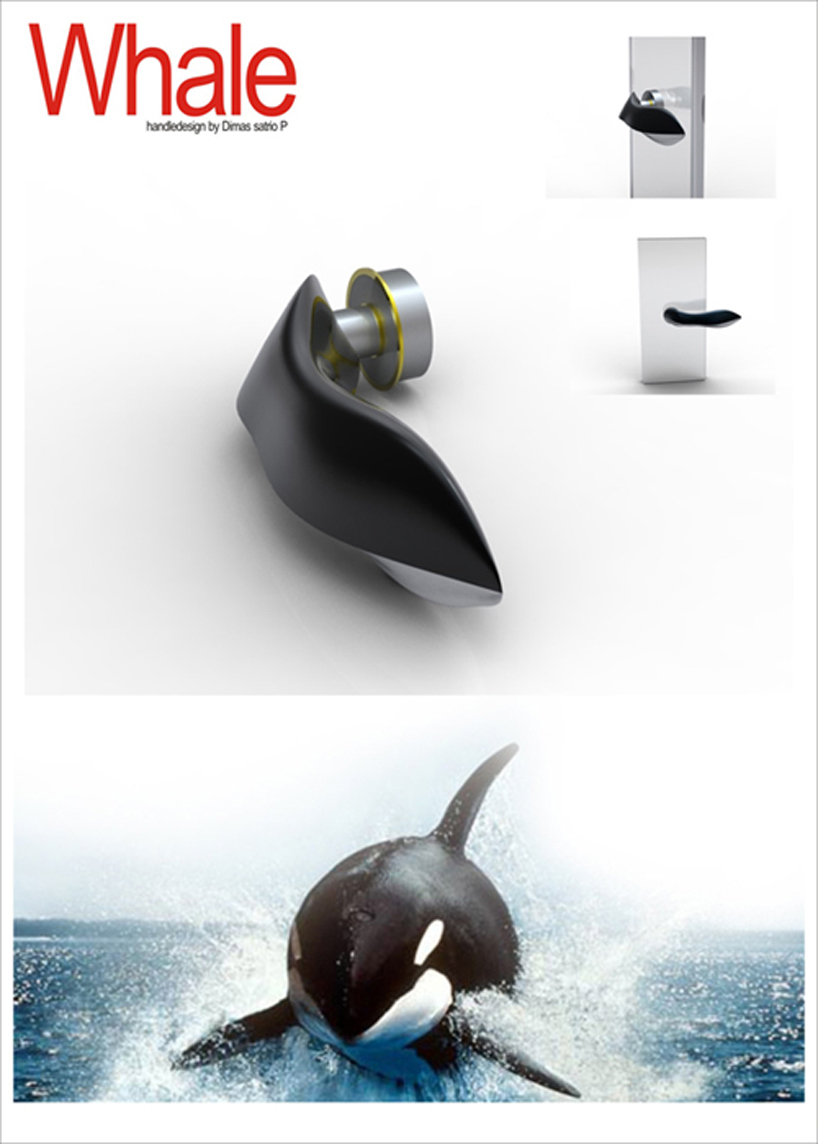 whale concept design for handle | designboom.com
