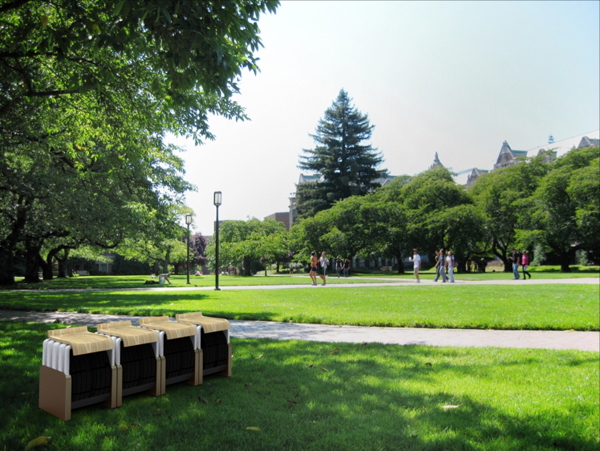 Tire bench | designboom.com