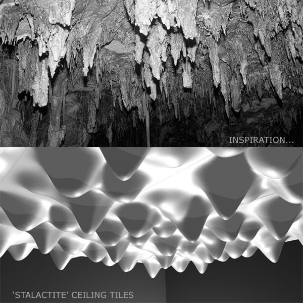 stalactite ceiling | designboom.com