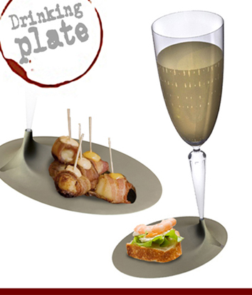 drinking plate | designboom.com