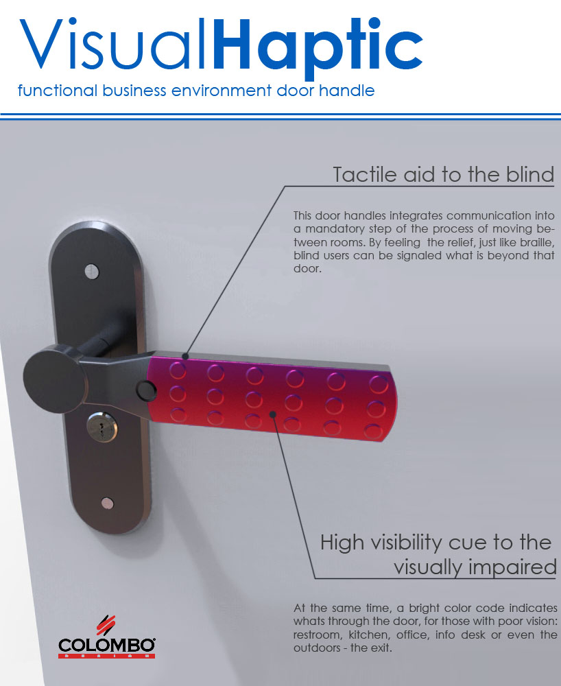 VisualHaptic Door Handle | designboom.com