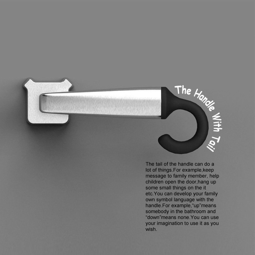 the handle with tail | designboom.com