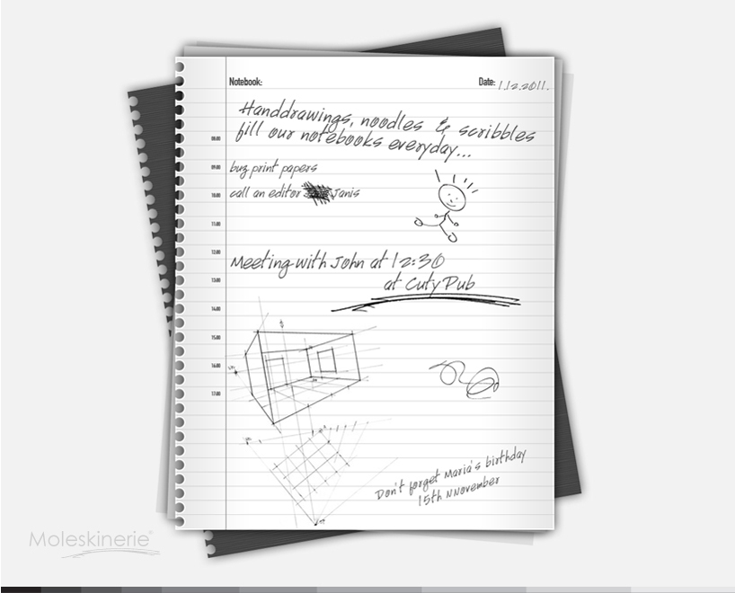 Scribble style logo | designboom.com