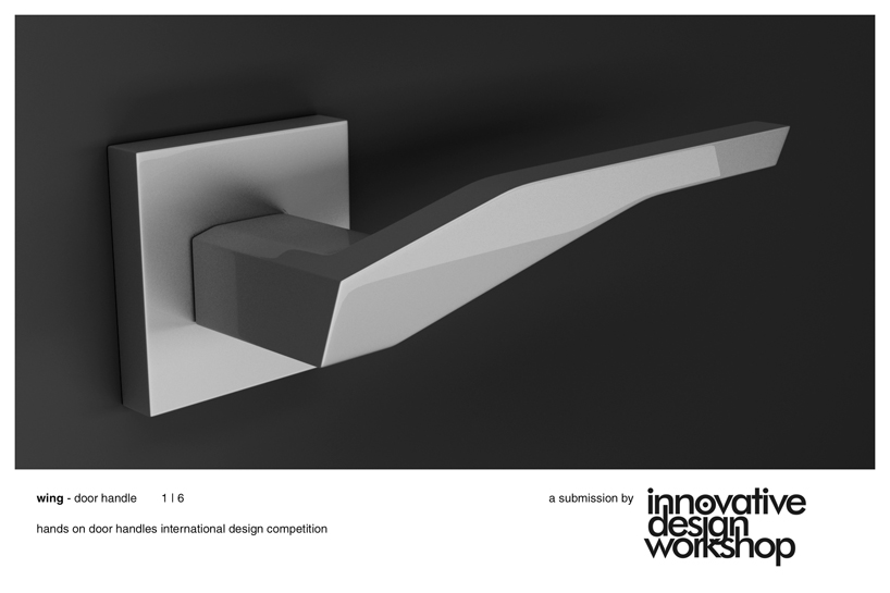 wing door handle | designboom.com