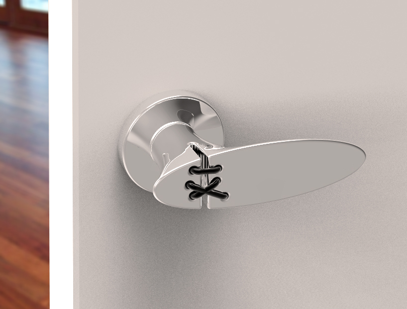 Stitch handle by colin tury | designboom.com