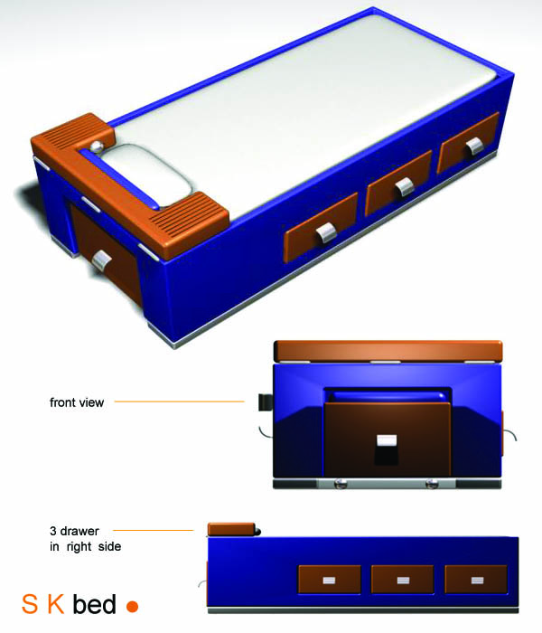 sk bed | designboom.com