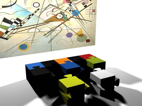 puzzle bed | designboom.com