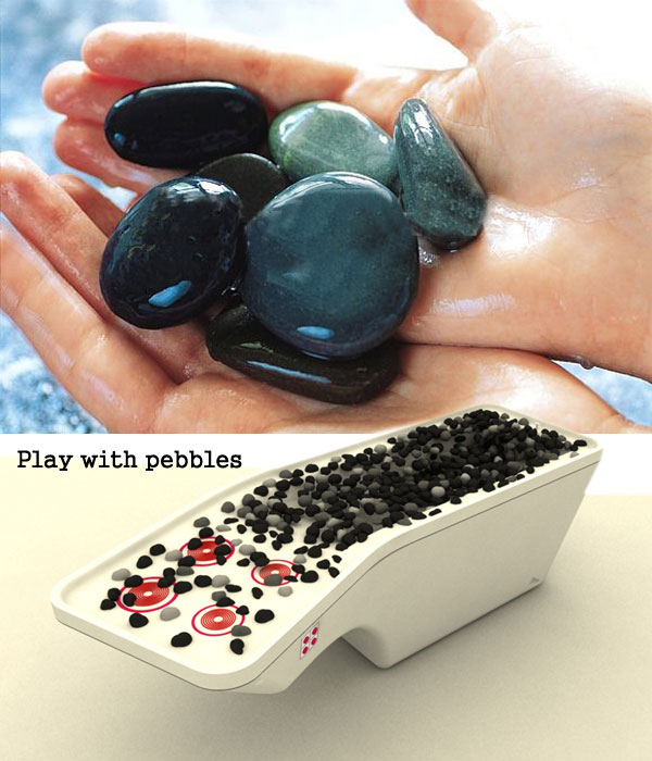 Play with pebbles | designboom.com