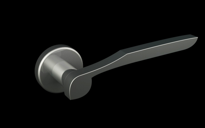 the "toothbrush" door handle | designboom.com