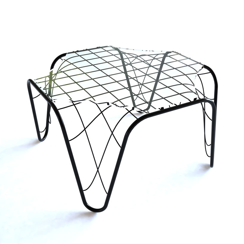 liquid mesh table | designboom.com