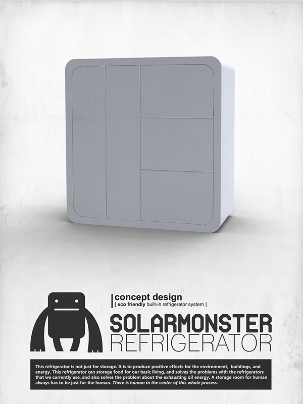 Solar monster refrigerator | designboom.com