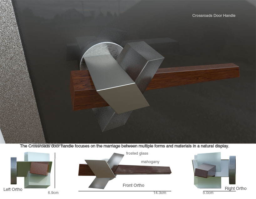 Crossroad door handle | designboom.com