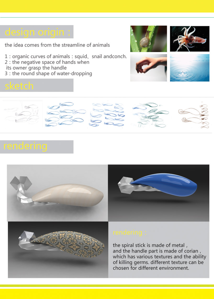 shell handle | designboom.com