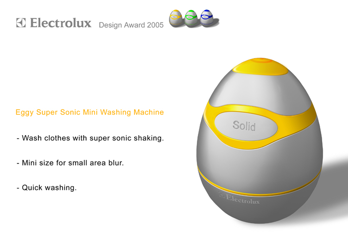eggy super sonic mini washing machine | designboom.com
