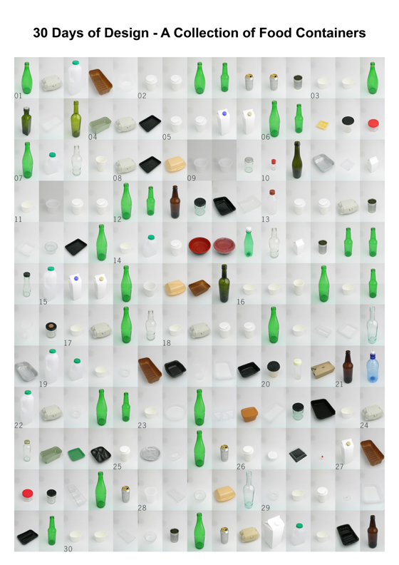 30 days of design a collection of food containers | designboom.com