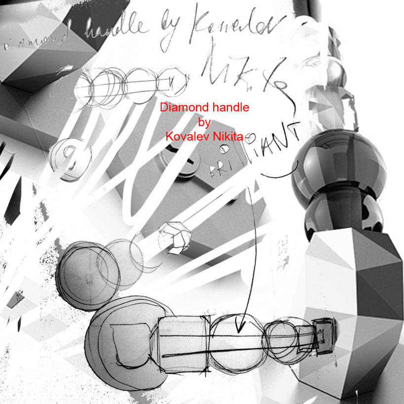 diamond handle | designboom.com