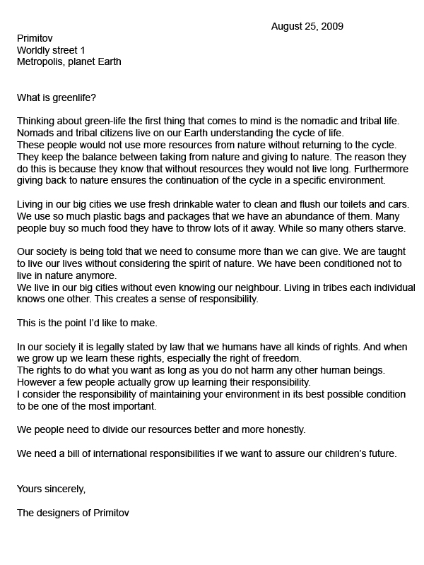 green life a letter | designboom.com