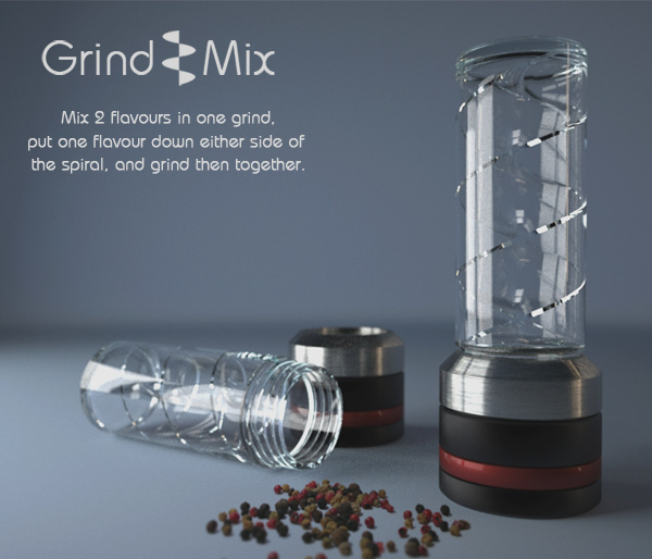 grind & mix | designboom.com