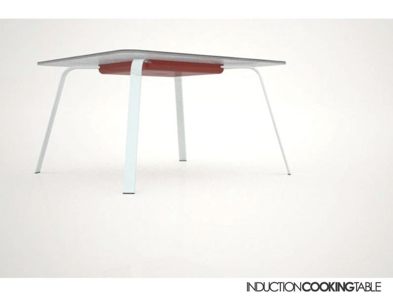 induction cooking table | designboom.com