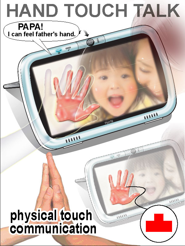 hand touch talk | designboom.com