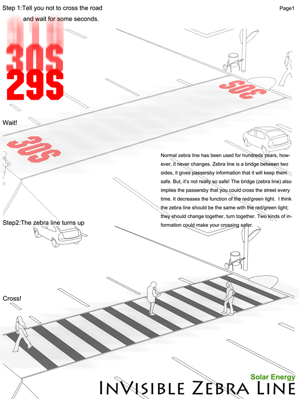 invisible zebra line | designboom.com