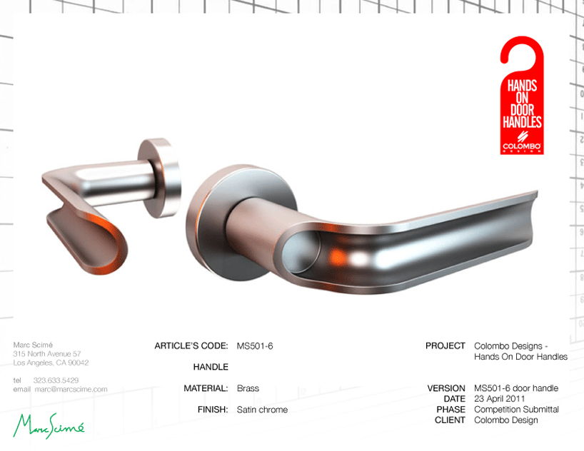 ms501 6 door handle | designboom.com