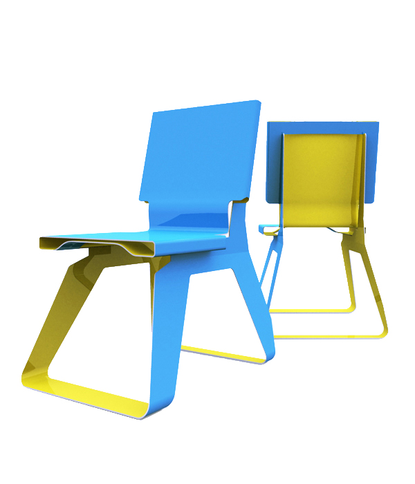 mono thin chair | designboom.com