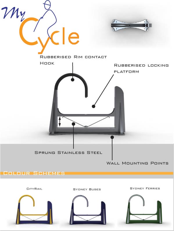 mycycle bike fastener | designboom.com