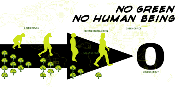 no green, no human being | designboom.com