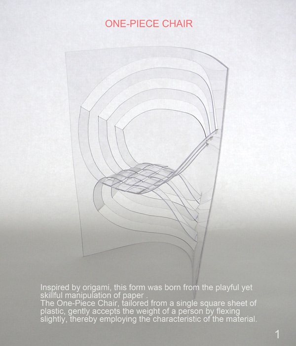 one piece chair | designboom.com