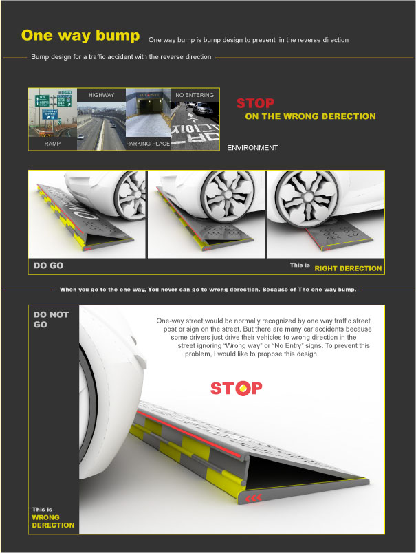 One way bump | designboom.com